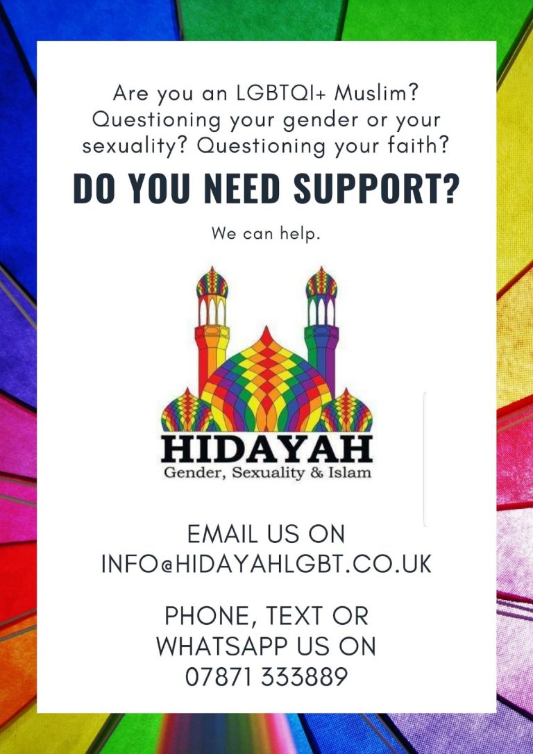 Hidayah Poster Brighton And Hove Lgbt Switchboard