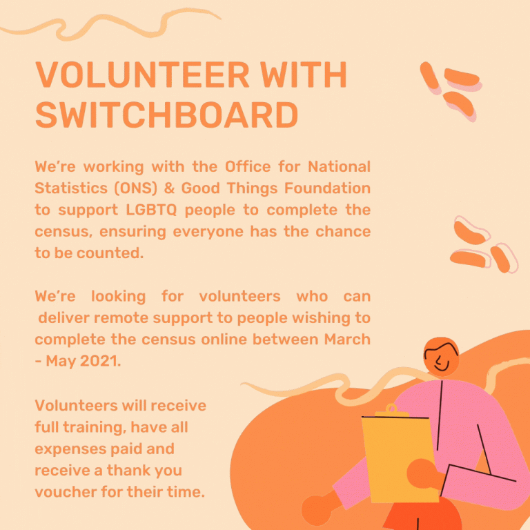 Volunteer With Switchboard: Support LGBTQ+ People to Complete the ...